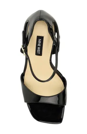 Nine West Paddie Faux Leather Sandal - Black