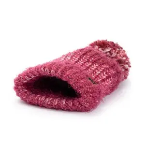 MUK LUKS Chunky Space Dye Eyelash Knit Beanie - Berry Multi