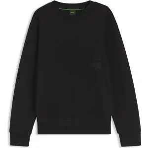 BOSS Cotton Blend Crewneck Sweatshirt - Black