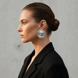 ALAIS BRANCHE Gia Circle Earrings - Silver