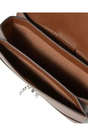 Veronica Beard Dash Leather Saddle Bag - Whiskey