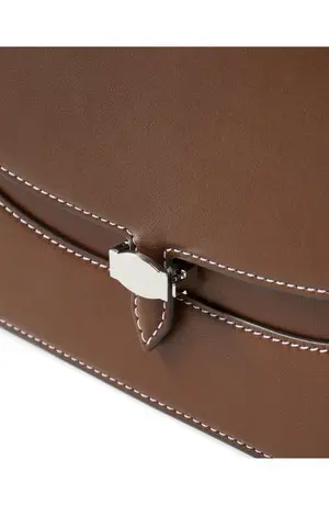 Veronica Beard Dash Leather Saddle Bag - Whiskey