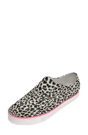 Native Shoes Jefferson Arc Wanderfoam Print Slip On Sneaker - Shell White/white/leopard