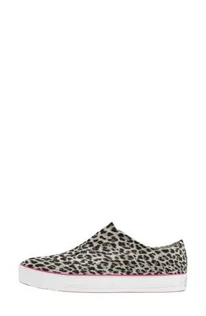 Native Shoes Jefferson Arc Wanderfoam Print Slip On Sneaker - Shell White/white/leopard