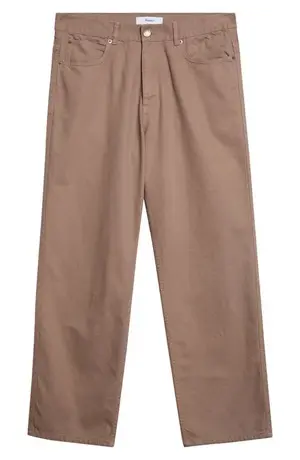 PALMES Coarse Cotton Twill Trousers - Fossil