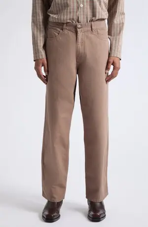 PALMES Coarse Cotton Twill Trousers - Fossil