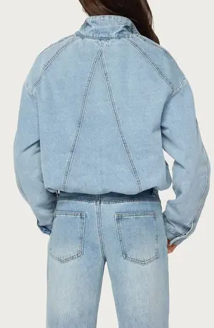 EDIKTED Jaysi Denim Bomber Jacket