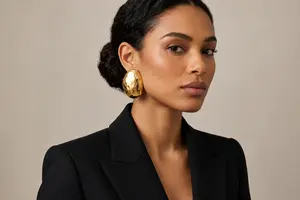 ALAIS BRANCHE Haisley Dome Oval Earrings