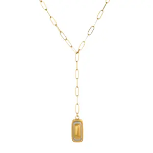 ALAIS BRANCHE Noa Lariat Necklace - Gold