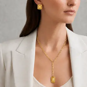 ALAIS BRANCHE Noa Lariat Necklace - Gold