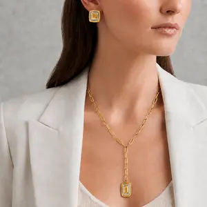 ALAIS BRANCHE Noa Lariat Necklace - Gold