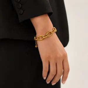 ALAIS BRANCHE Caliana Chunky Links Bracelet - Silver