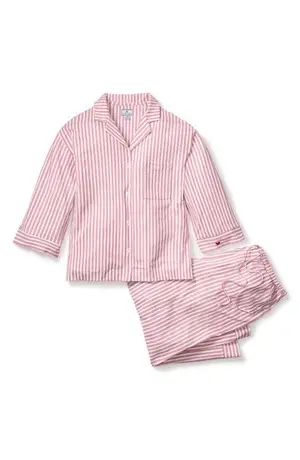 PETITE PLUME Pima Cotton Short Sleeve Pajamas - Red