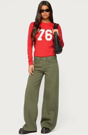 EDIKTED 76 Stretch Cotton Graphic T-shirt