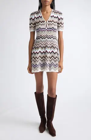 Missoni Short Sleeve Minidress - Smspl