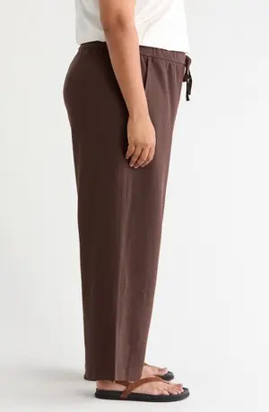 Eileen Fisher Ankle Wide Leg Drawstring Pants