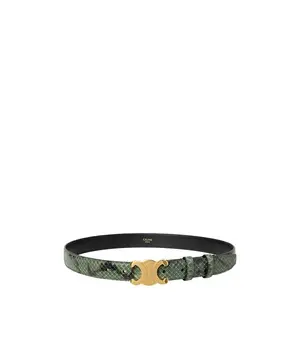 Celine Triomphe Belt 25 In Python - Pine