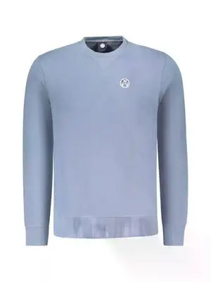 NORTH SAILS Logo-patch Crew-neck Sweatshirt - Blue
