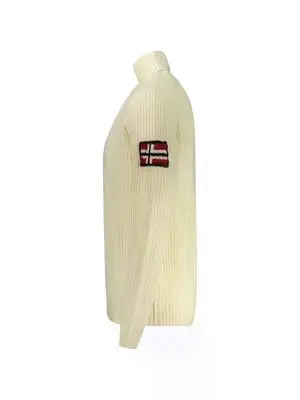 NORWEGIAN RAIN Ribbed-knit Roll-neck Sweater - Neutrals