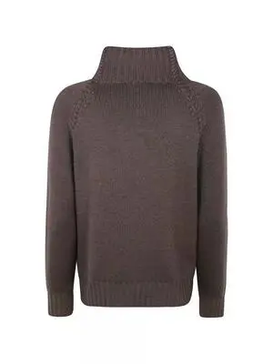 Rossopuro High-neck Raglan-sleeve Sweater