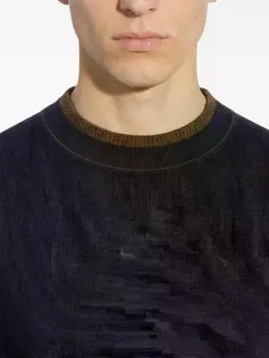PAOLO PECORA Layered-detail Wool Sweater