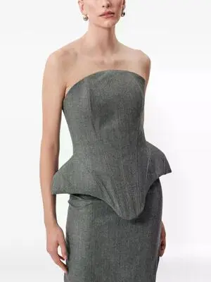 CONCEPTO Sculpt Peplum Corset Blouse