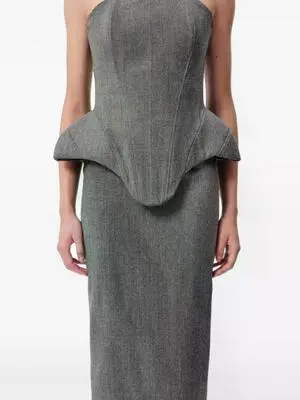 CONCEPTO Sculpt Peplum Corset Blouse