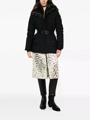 Moose Knuckles Belted Hooded Jacket