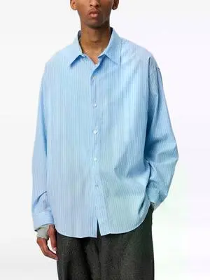 MFPEN Essay Stripe-pattern Shirt - Blue