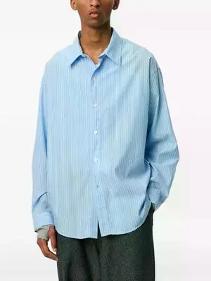 MFPEN Essay Stripe-pattern Shirt - Blue