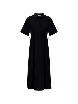 Herno Short-sleeves Midi Dress - Black