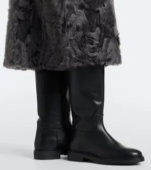 AQUAZZURA Ride Leather Knee-high Boots