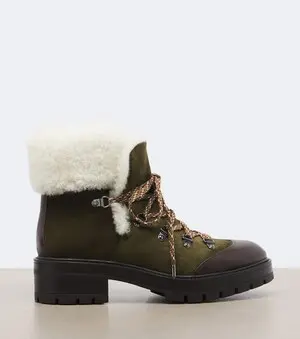 AQUAZZURA Val Disere Suede Lace-up Boots