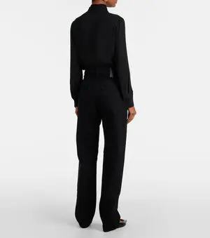 Valentino Garavani High-rise Straight Jeans - Black