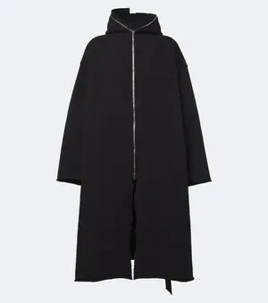 Rick Owens Gimp Wide Mac Cotton Overcoat