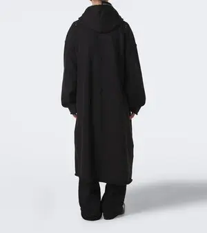 Rick Owens Gimp Wide Mac Cotton Overcoat