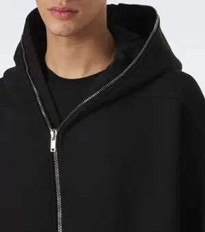Rick Owens Gimp Wide Mac Cotton Overcoat