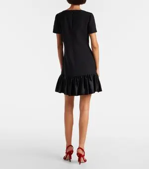 Valentino Garavani Crepe Couture Ruffled Minidress