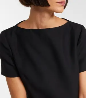 Valentino Garavani Crepe Couture Ruffled Minidress