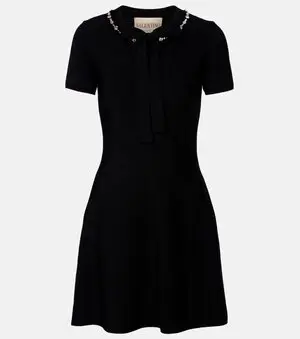 Valentino Garavani Embellished Minidress - Black