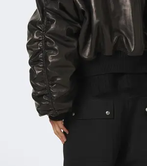 Rick Owens Secchia Flight Leather Down Jacket