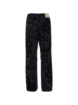 DON'T @ ME Paisley-pattern Corduroy Trousers
