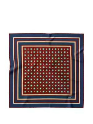 ELIZABETTA Pantera Pocket Square - Red