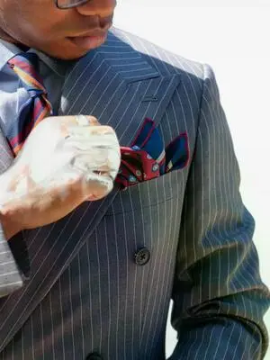 ELIZABETTA Pantera Pocket Square