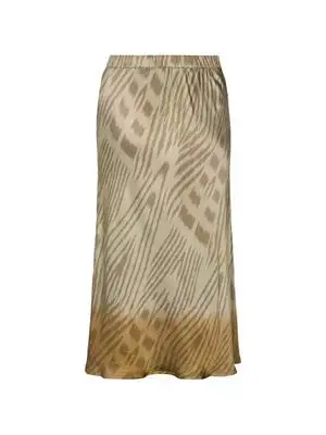 RABENS SALONER Elmi Ikat-print Elasticated Maxi Skirt