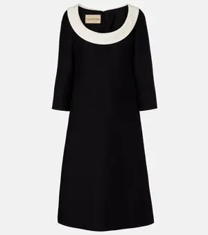 Valentino Garavani Crepe Couture Midi Dress - Black