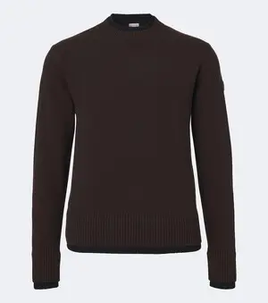 Moncler Wool And Cashmere Sweater - Brown