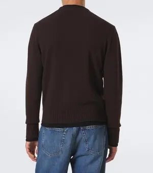 Moncler Wool And Cashmere Sweater - Brown