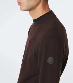 Moncler Wool And Cashmere Sweater - Brown
