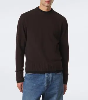 Moncler Wool And Cashmere Sweater - Brown